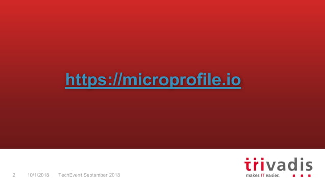 TechEvent Eclipse Microprofile | PPT