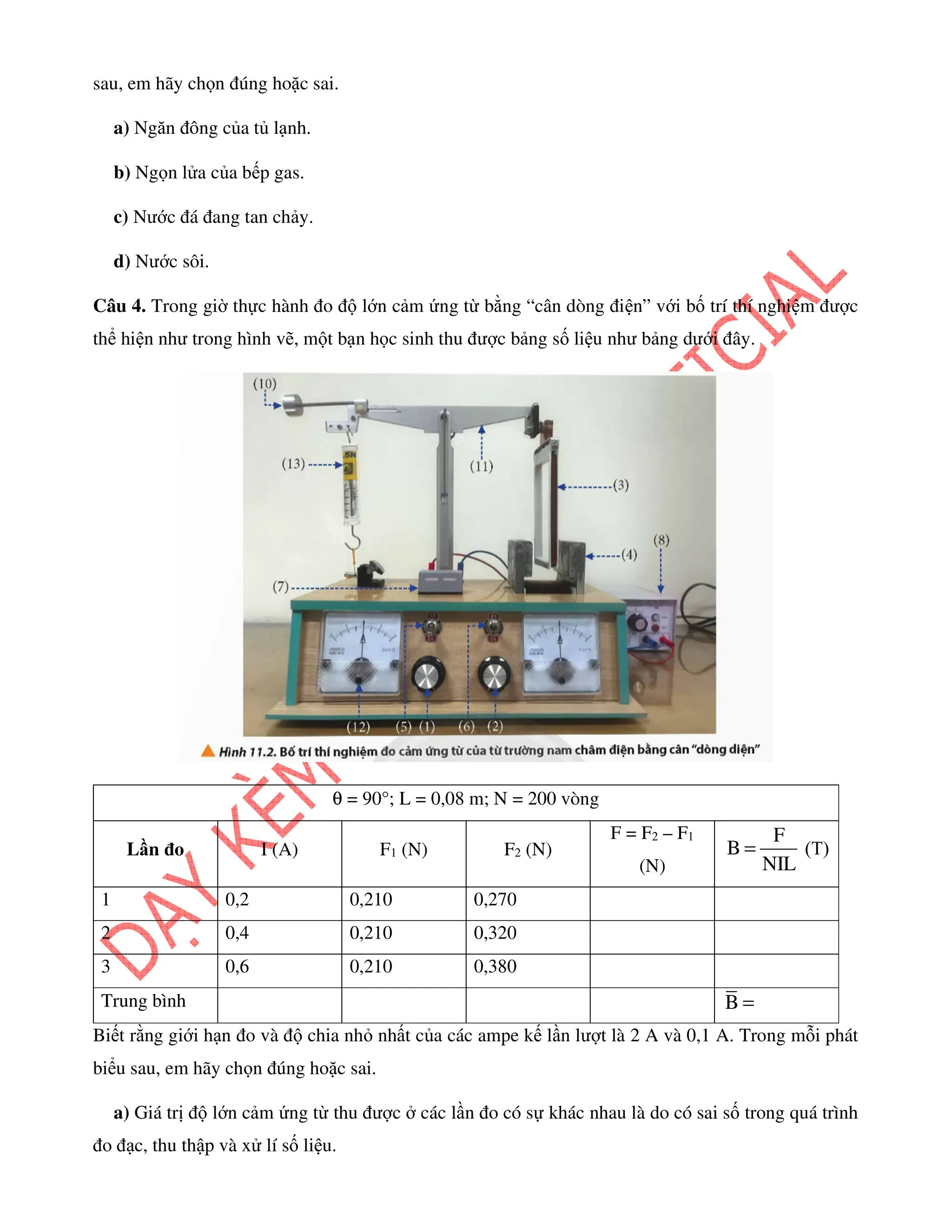 BỘ ĐỀ THI THỬ CHUẨN CẤU TRÚC ĐỀ THI TỐT NGHIỆP THPT 2025 MÔN VẬT LÍ THEO FORM THI MỚI BGD (ĐỀ 01 ...
