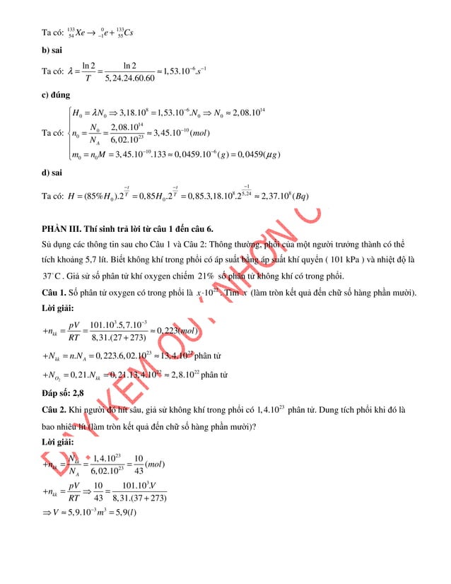BỘ ĐỀ THI THỬ CHUẨN CẤU TRÚC ĐỀ THI TỐT NGHIỆP THPT 2025 MÔN VẬT LÍ THEO FORM THI MỚI BGD (ĐỀ 01 ...