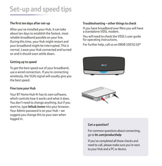 BT Home Hub 4r User Guide | PDF
