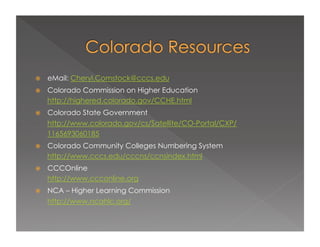 Collaboration within a Community College System | PPT | College ...