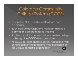 Collaboration within a Community College System | PPT | College ...