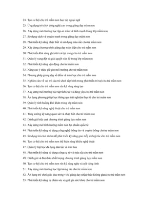 Bỏ Túi 200 Đề Tài Báo Cáo Thực Tập Tại Trường Mầm Non Từ Các Trường Sư Phạm | DOCX