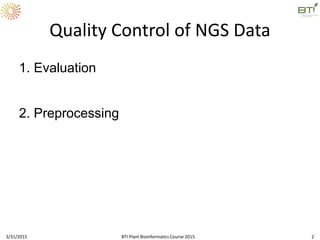 Quality Control of Sequencing Data | PDF | Biotech and Biomedical Industry | Industries
