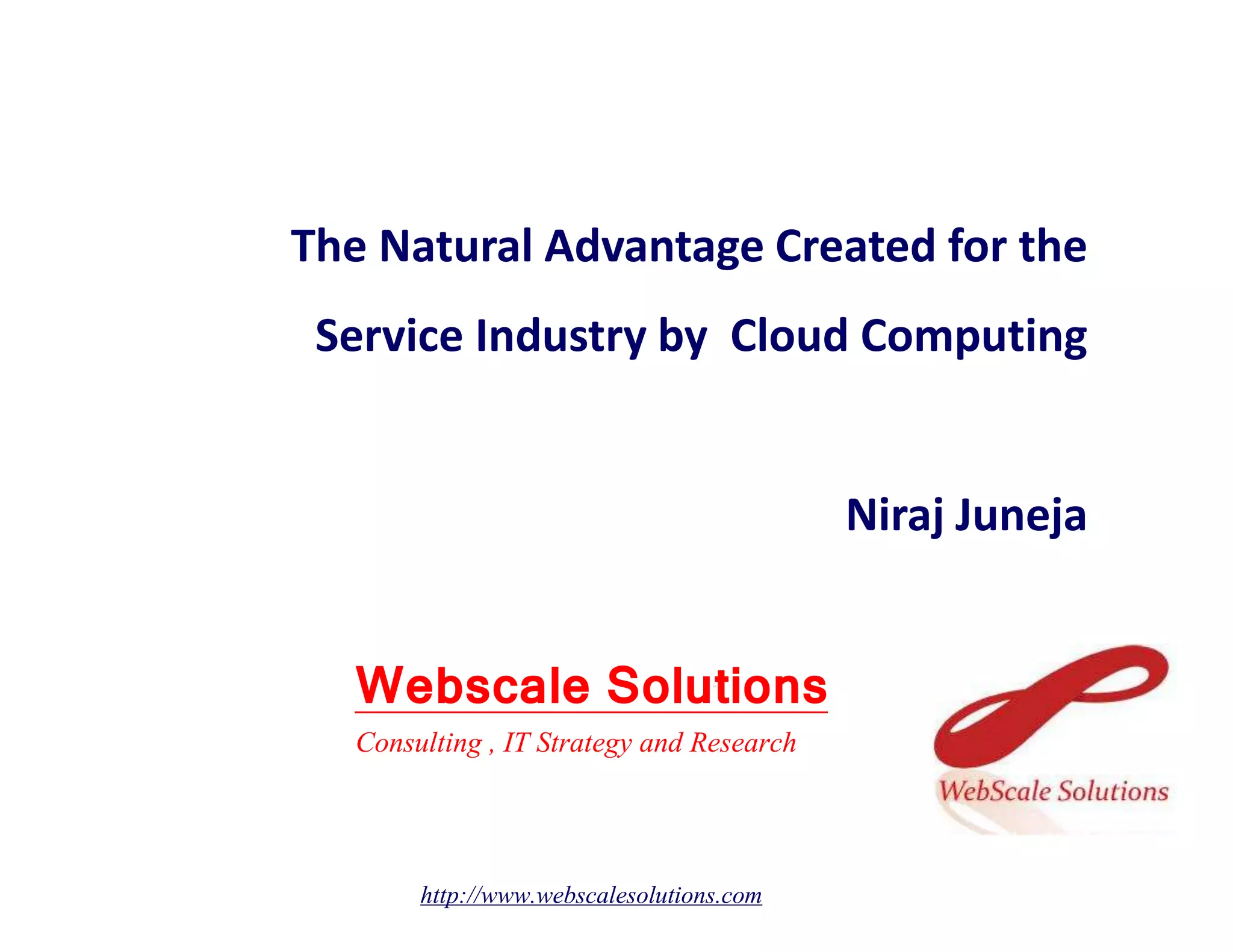 Impact of Cloud Computing on Service Industry | PPT