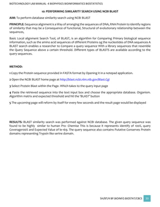 lab manual on biophysics, bioinformatics and biostaistics for under ...