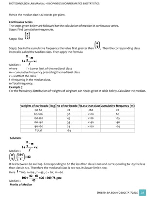 lab manual on biophysics, bioinformatics and biostaistics for under ...
