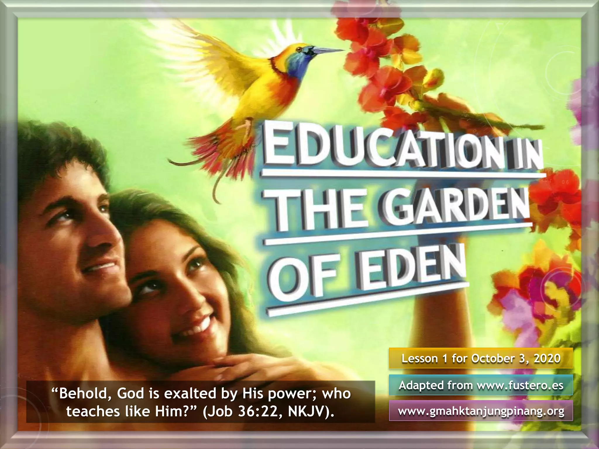 Sabbath School Lesson 1, 4th quarter_2020 | PPT