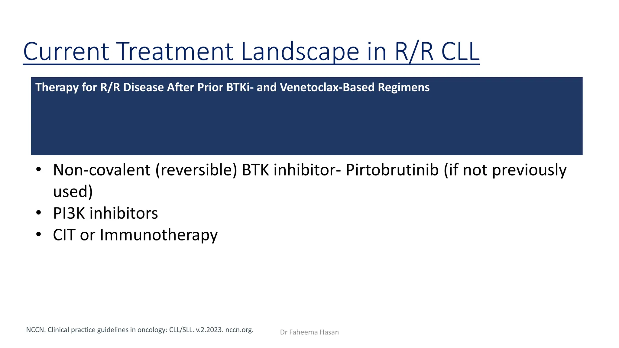 BTKi in Treatment Of Chronic Lymphocytic Leukemia | PPTX