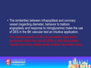 Below the knee intervention; balloons or stents | PPT