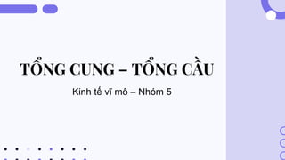 bài tập KTVM Tổng cung - Tổng cầu .pptx
