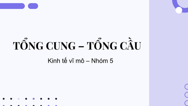 bài tập KTVM Tổng cung - Tổng cầu .pptx