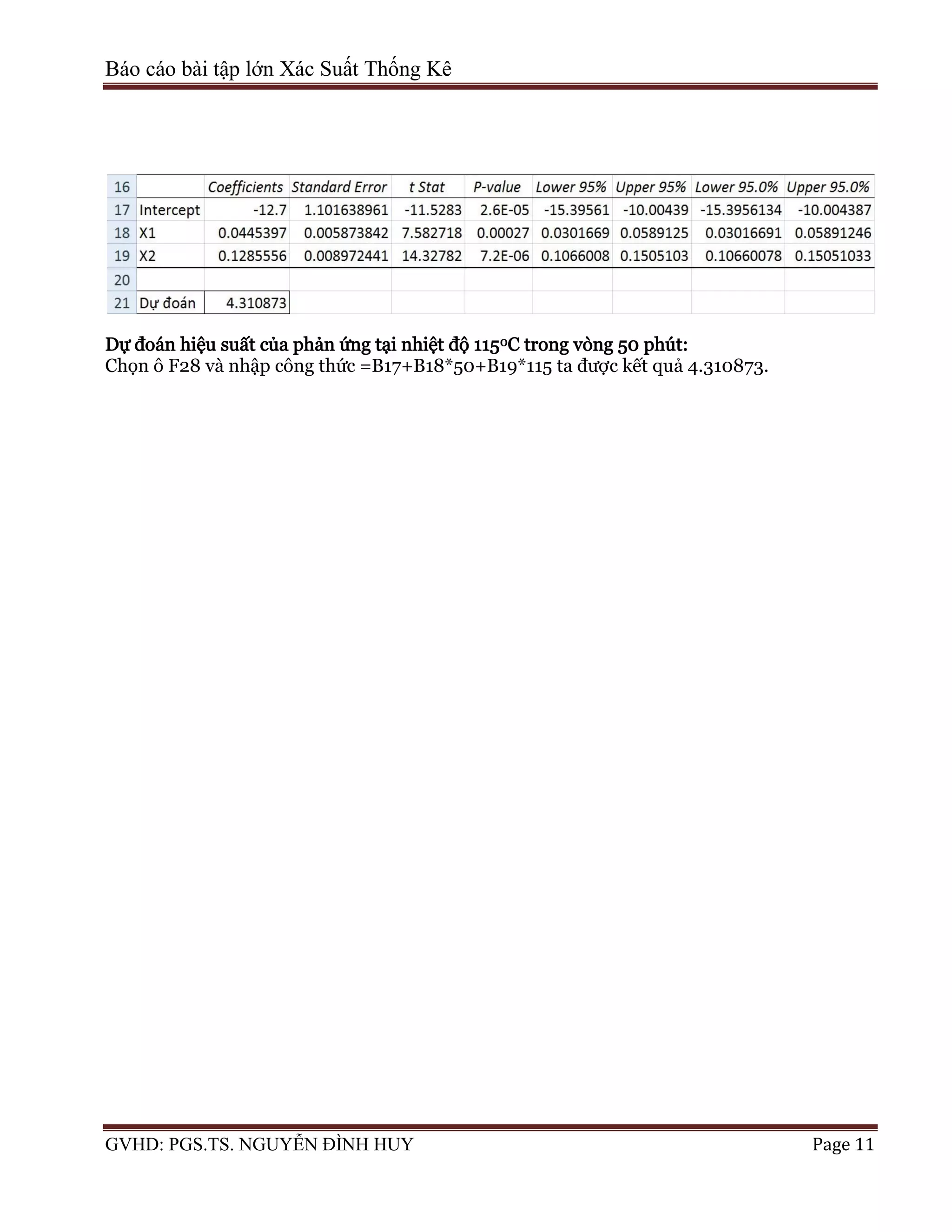 Bai tap lon xac xuat thong ke | PDF