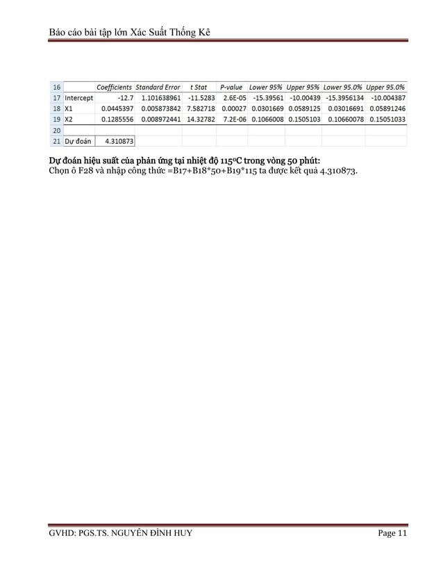 Bai tap lon xac xuat thong ke | PDF
