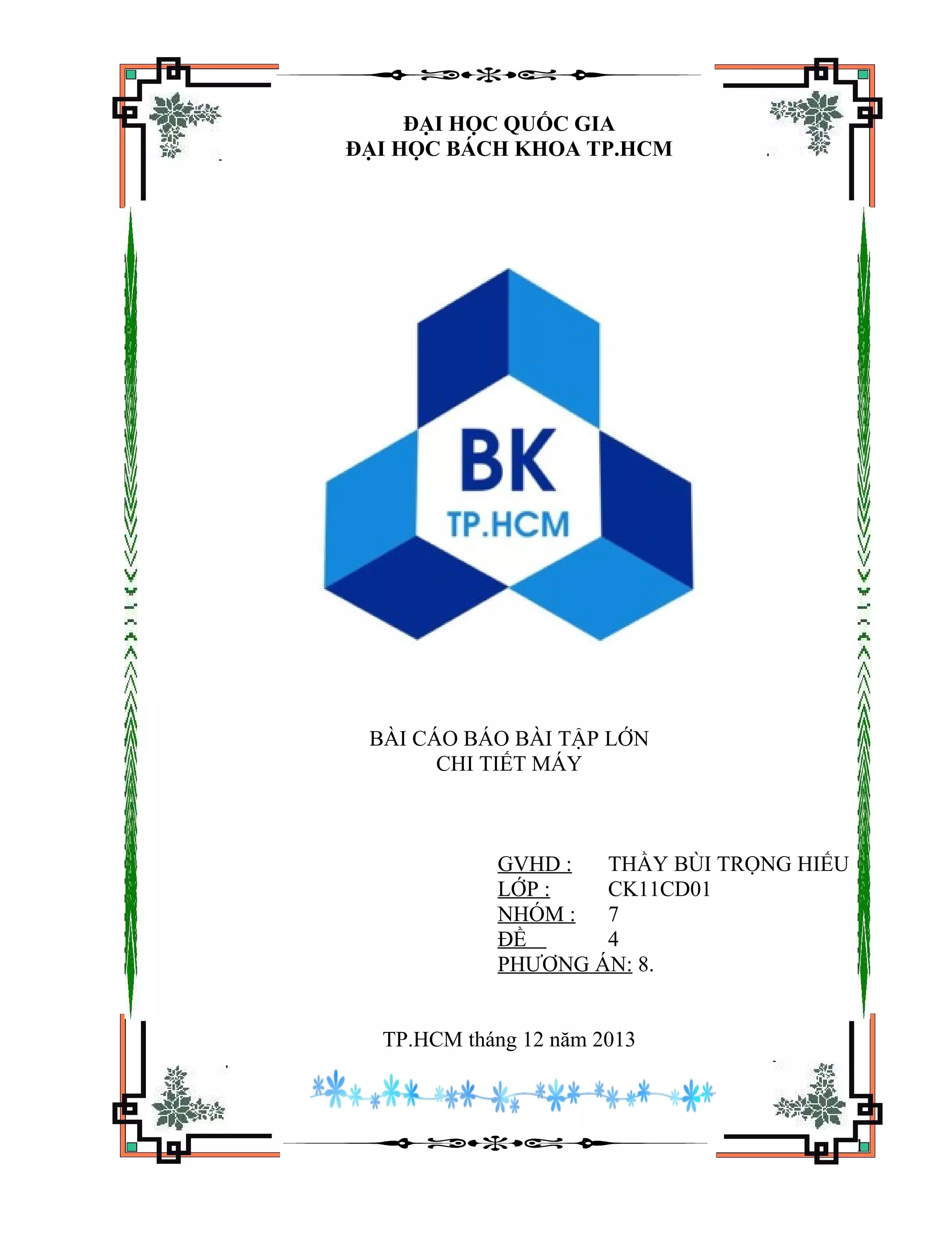 Btl chi tiết máy | DOC