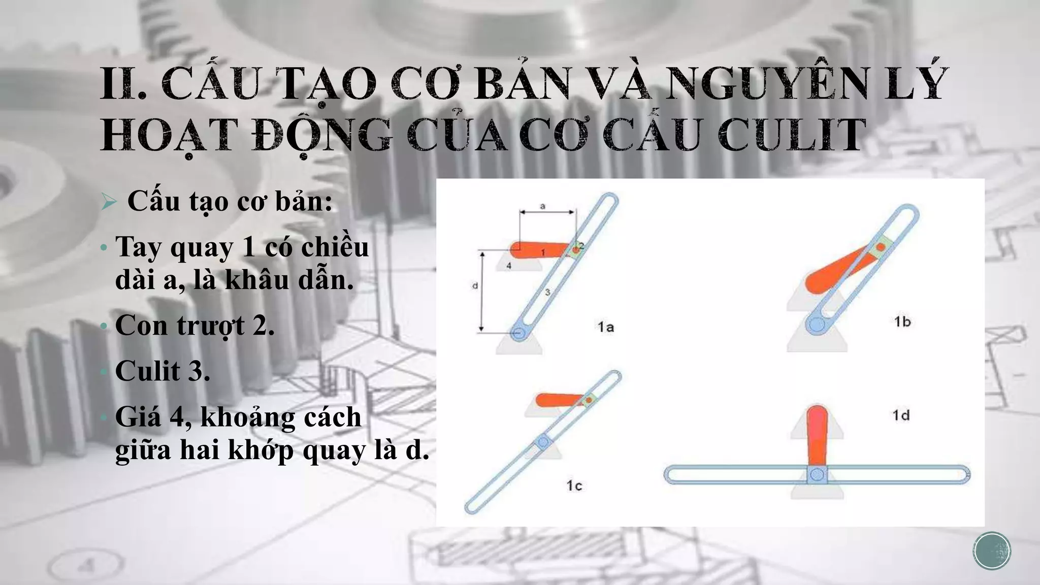 Ứng dụng thực tế của cơ cấu truyền động Culit, Bánh cóc trong các kết ...