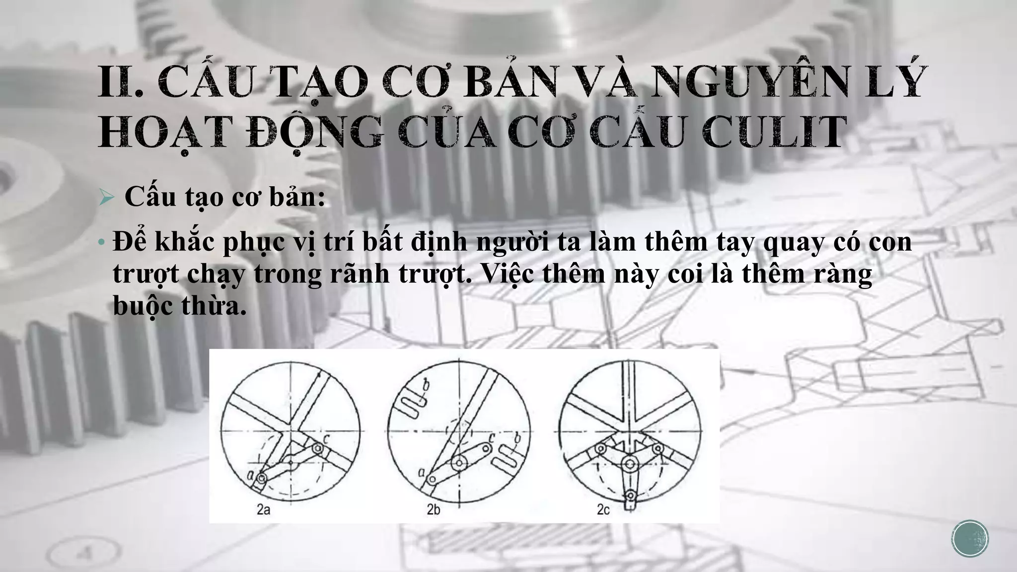 Ứng dụng thực tế của cơ cấu truyền động Culit, Bánh cóc trong các kết ...