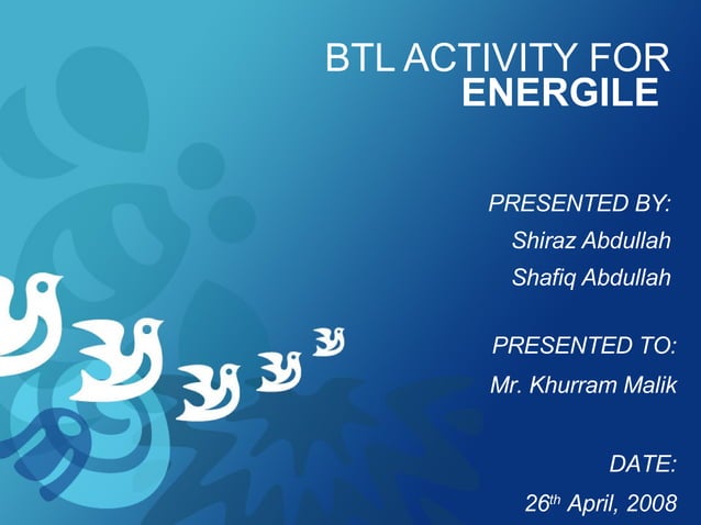 BTL for Energile | PPT