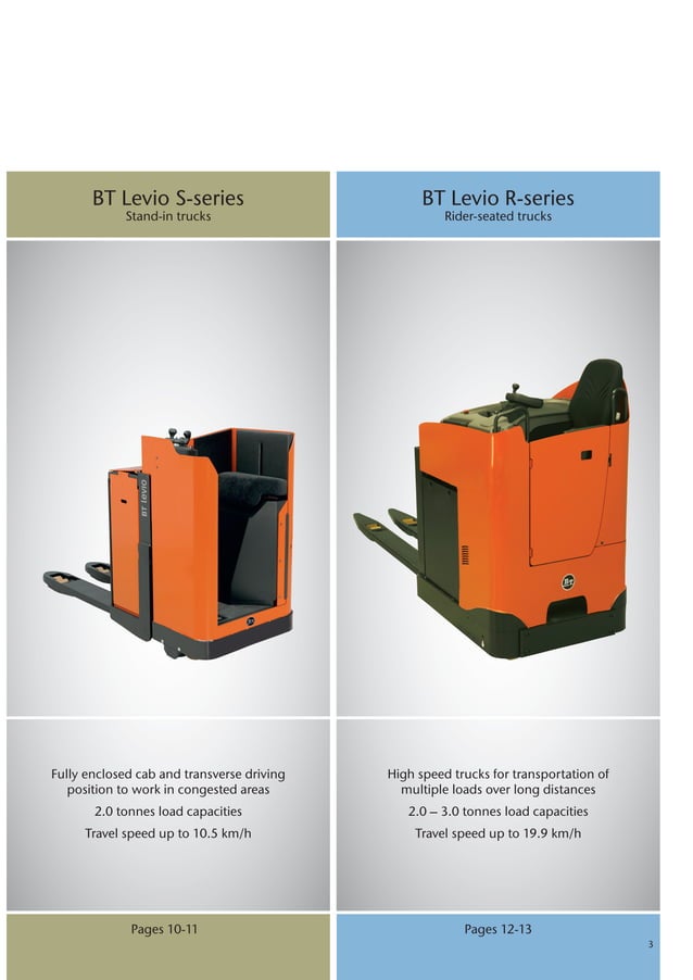 BT Levio – The Complete Powered Pallet Trucks Solution | PDF