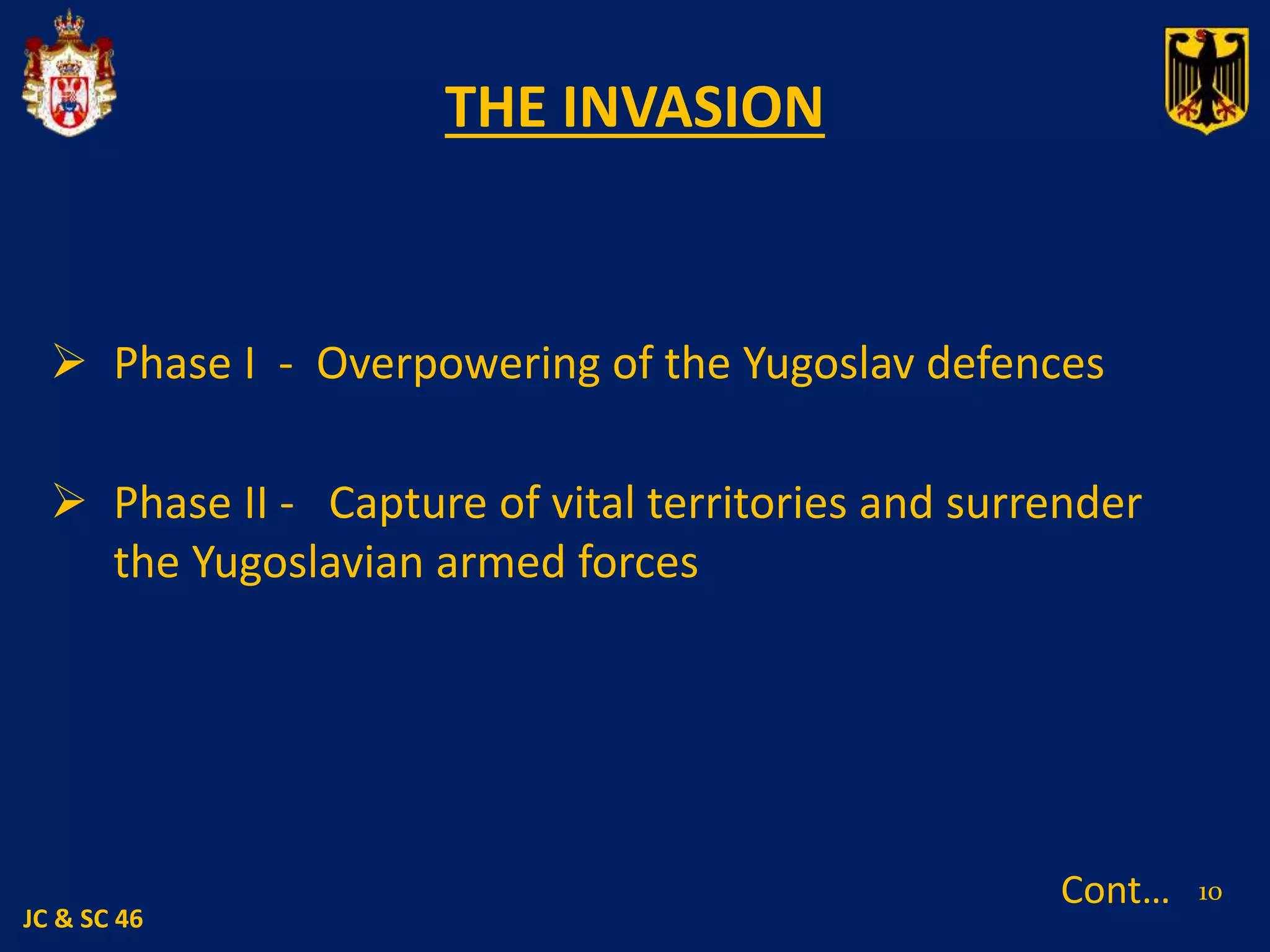 German invasion of Yugoslavia in 1941 | PPTX