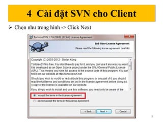 Quản lý dự án phần mềm bằng SVN | PPTX