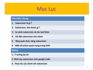 Quản lý dự án phần mềm bằng SVN | PPTX