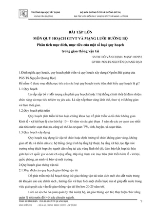 Btl quy hoạch tản mạn về quy hoạch | PDF