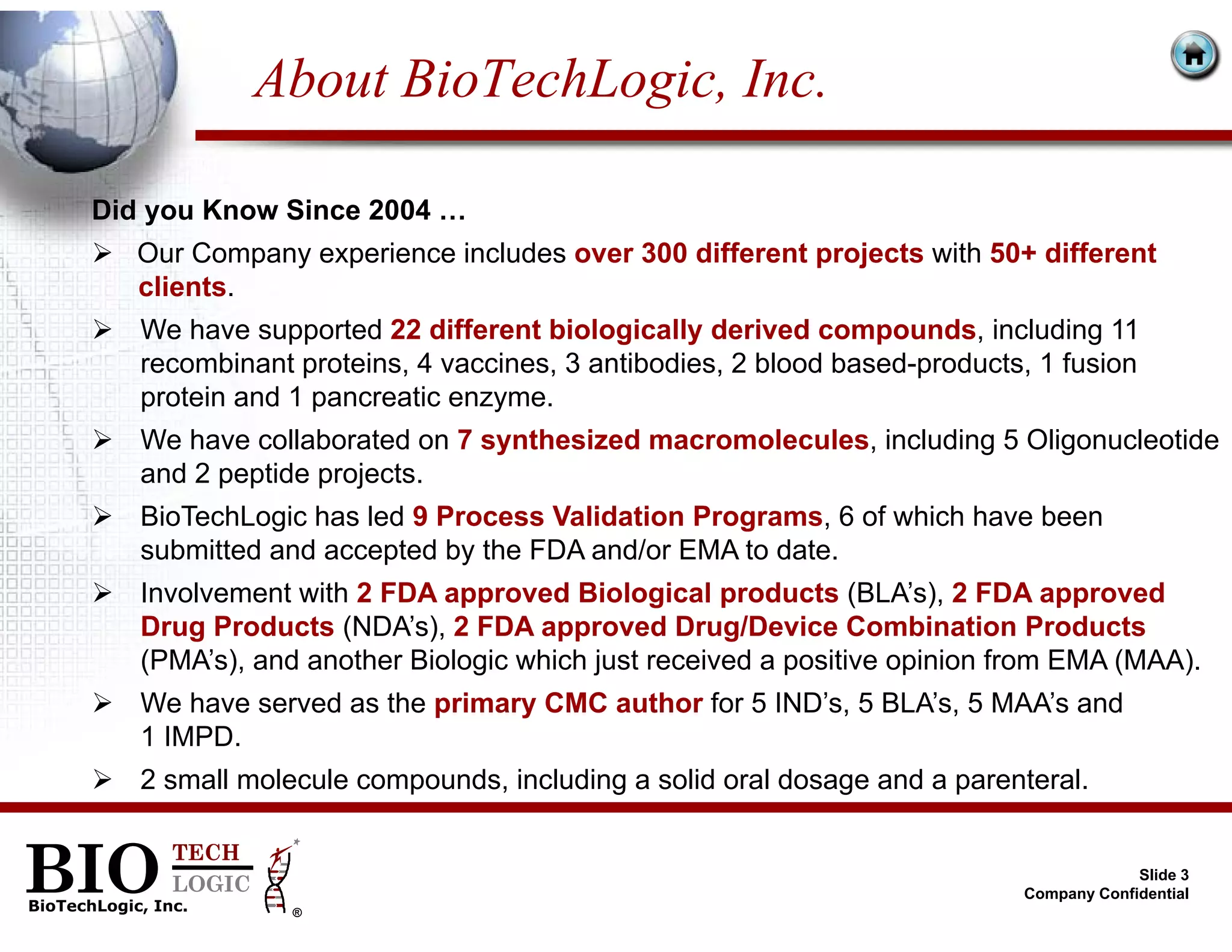 Process Validation Presentation from BioTechLogic | PDF
