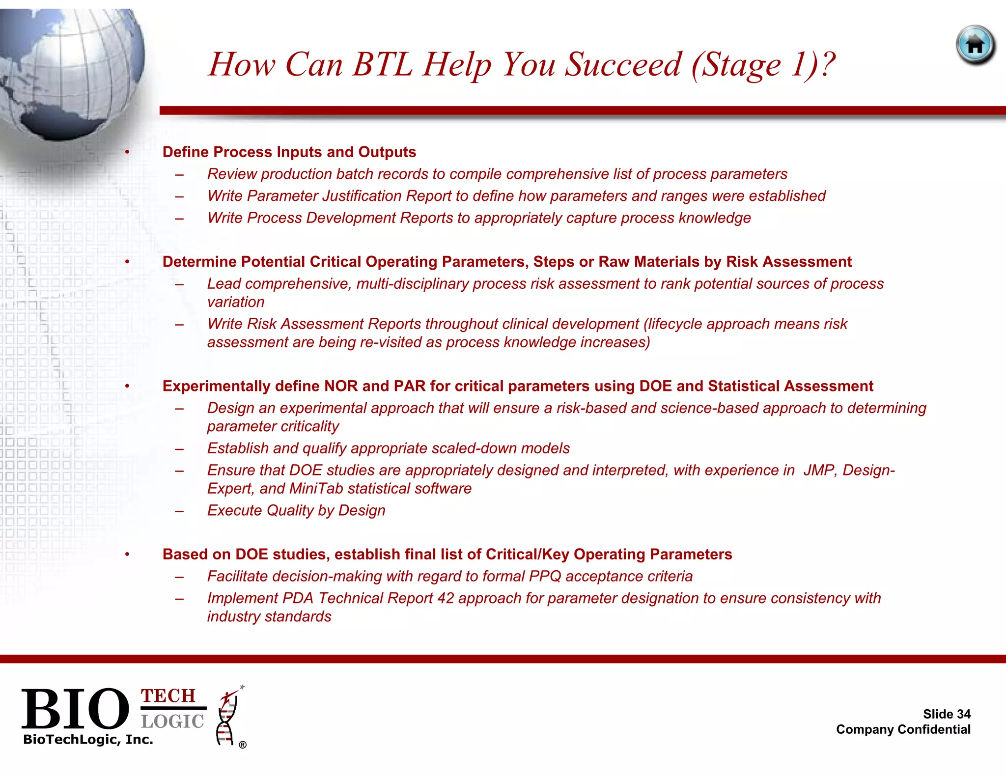 Process Validation Presentation from BioTechLogic | PDF