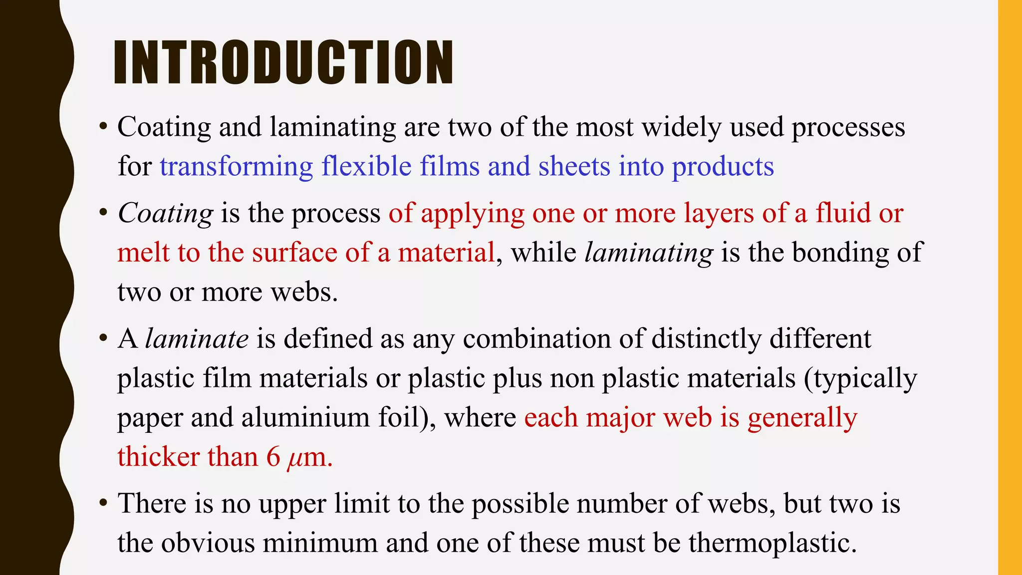 Coating and Lamination | PPTX