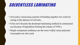 Coating and Lamination | PPTX