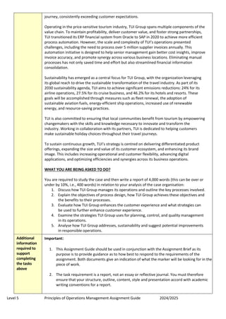 BTM5PRO Principles of Operations Management Assignment Help | PDF