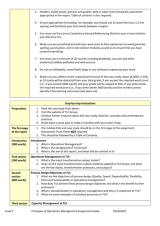 BTM5PRO Principles of Operations Management Assignment Help | PDF