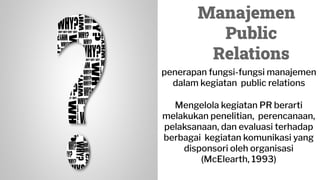 Materi Manajemen Public Relations Kehumasan | PDF