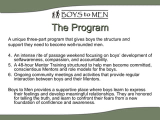 Boys to Men Mentoring Introduction | PPT