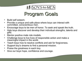 Boys to Men Mentoring Introduction | PPT