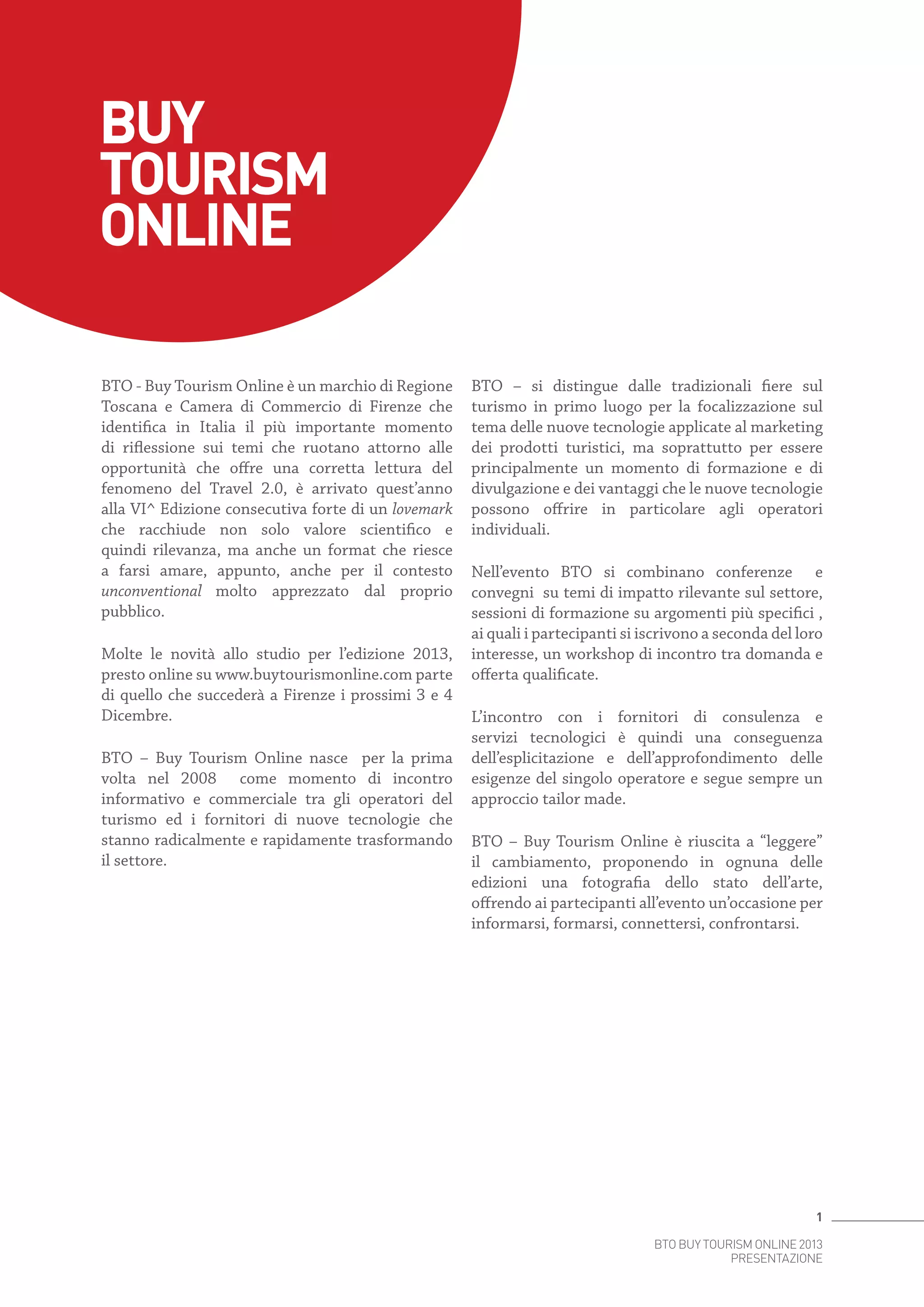 BTO 2013 - Presentazione | PDF