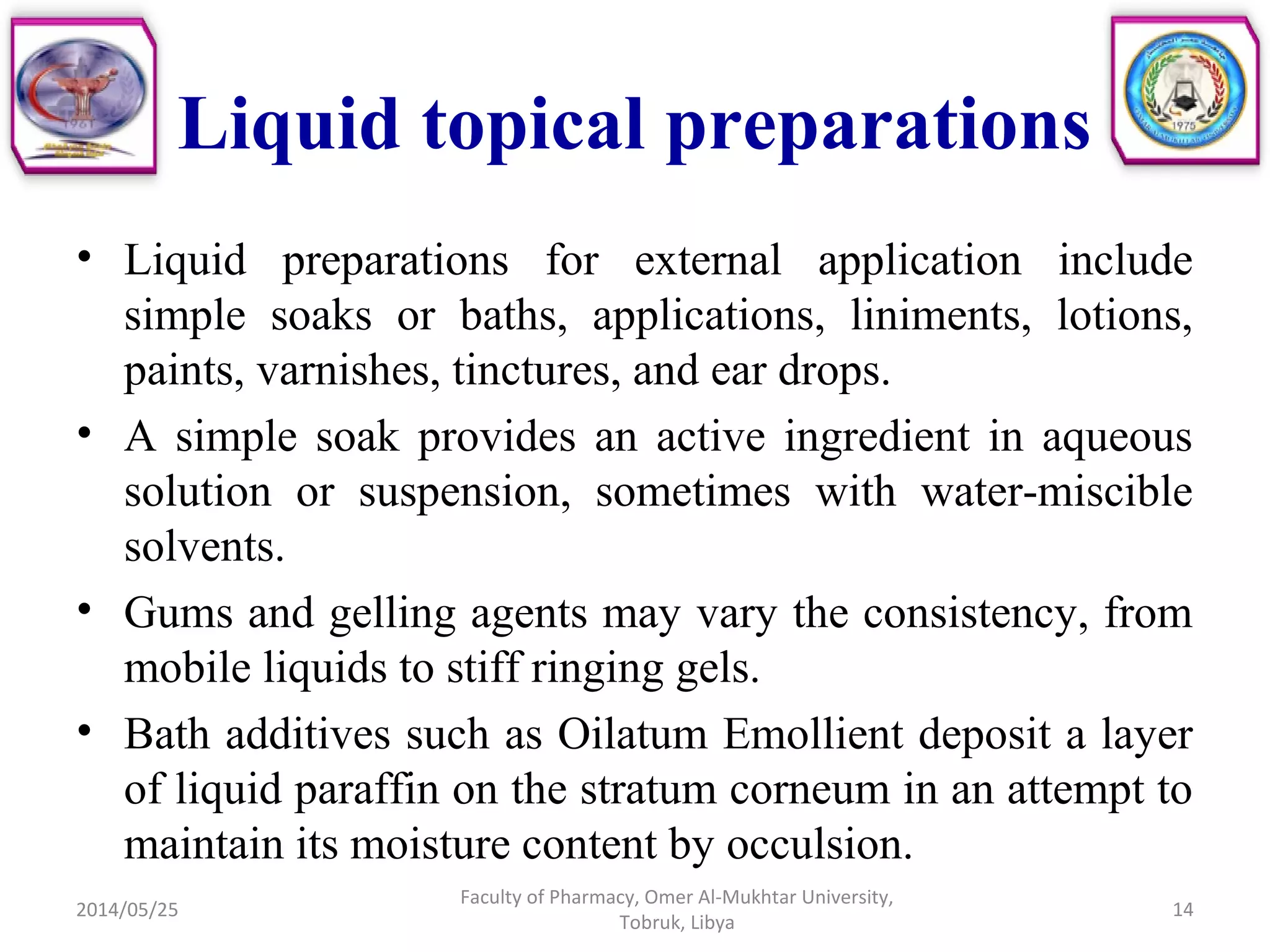 Topical preparations | PPT