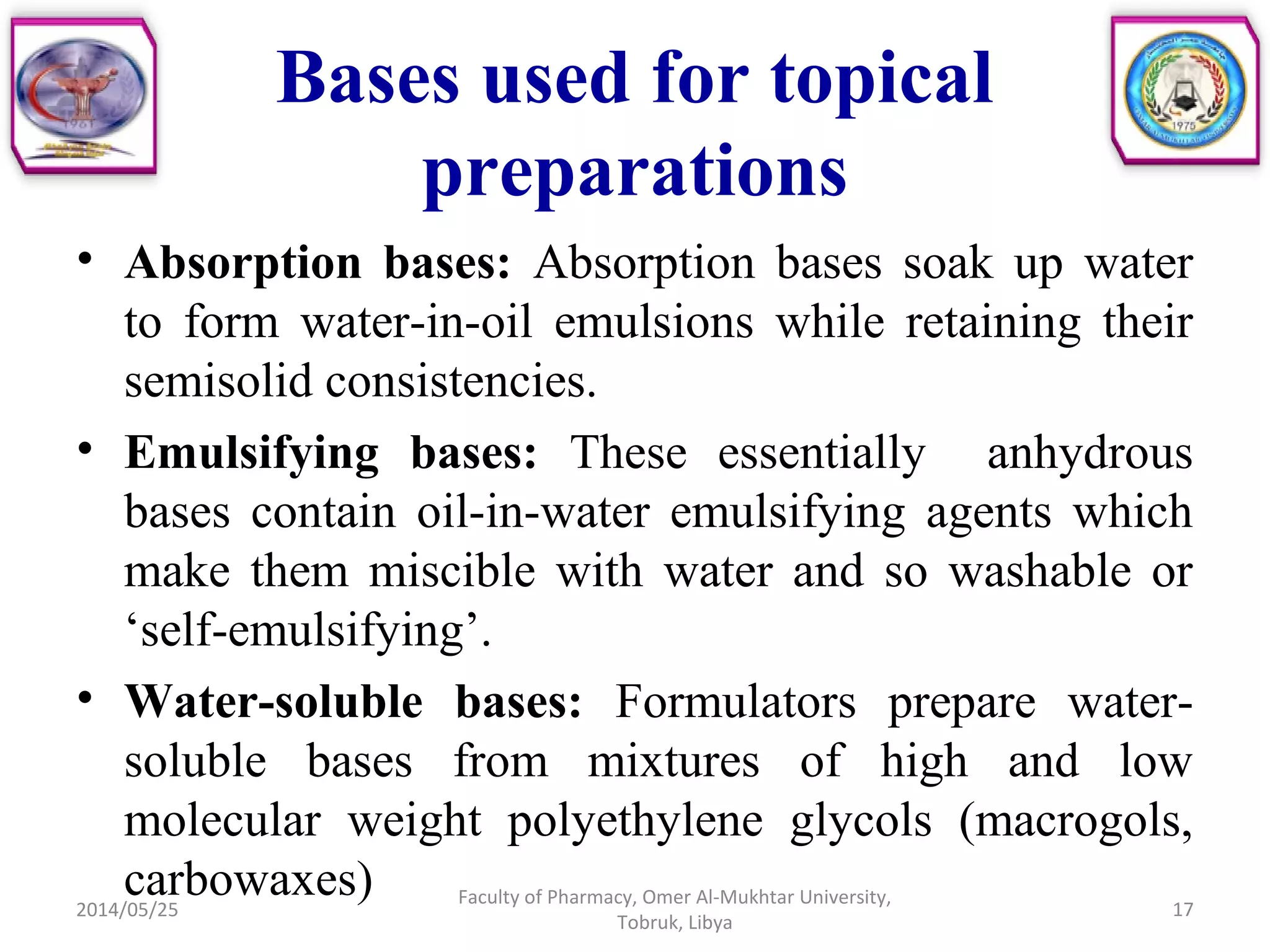 Topical preparations | PPT