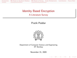Identity Based Encryption | PDF