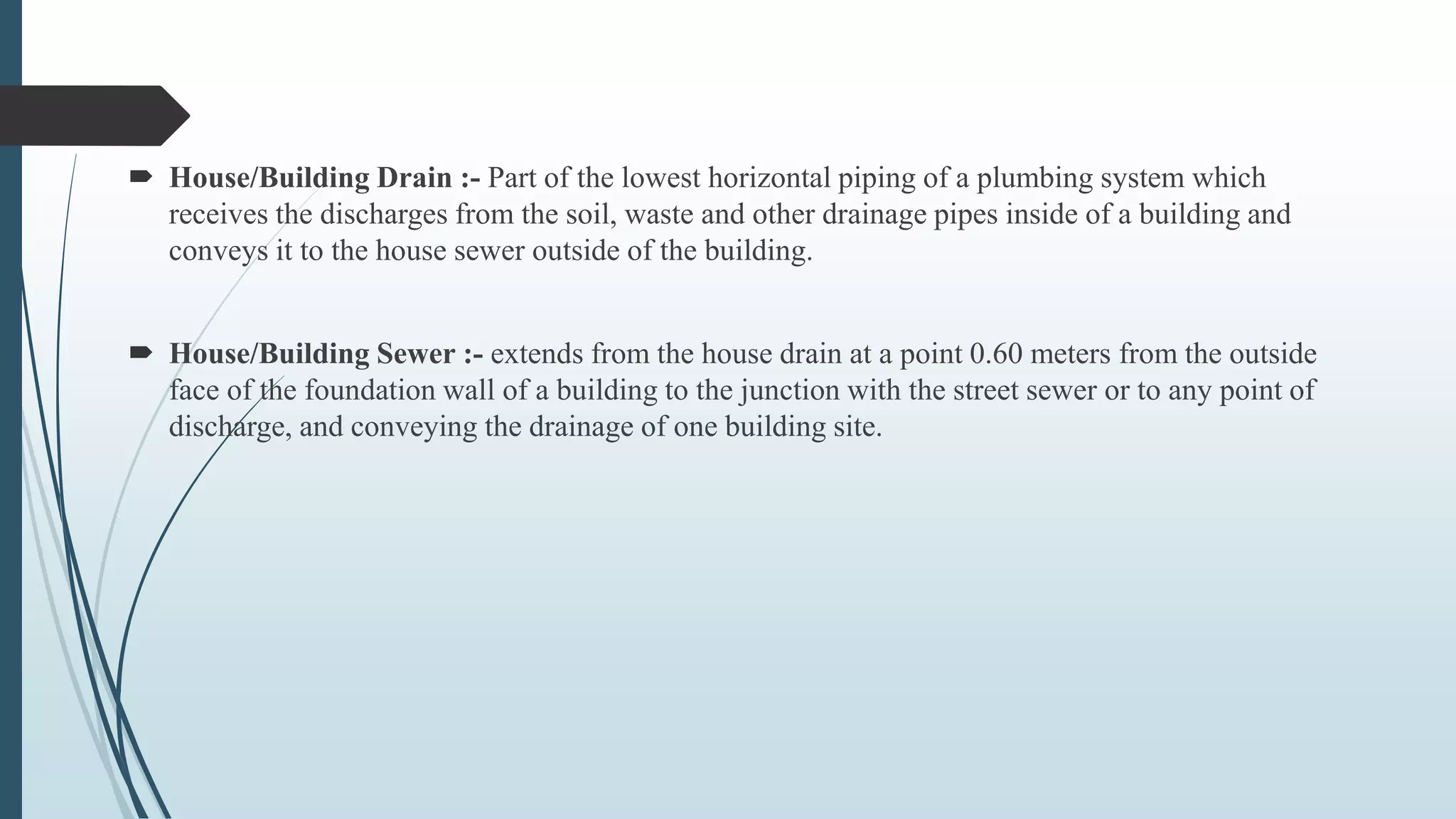 WATER SUPPLY AND DRAINAGE SERVICE FOR BUILDING | PPTX