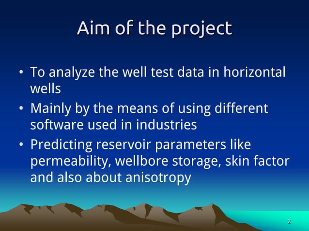 Well Test Analysis in Horizontal Wells | PPTX