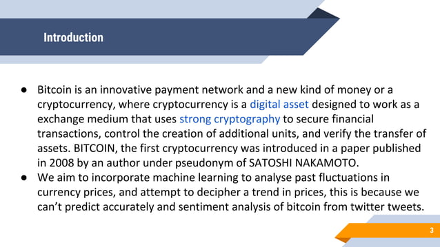 Bitcoin Price Prediction | PPTX | Computing | Technology & Computing