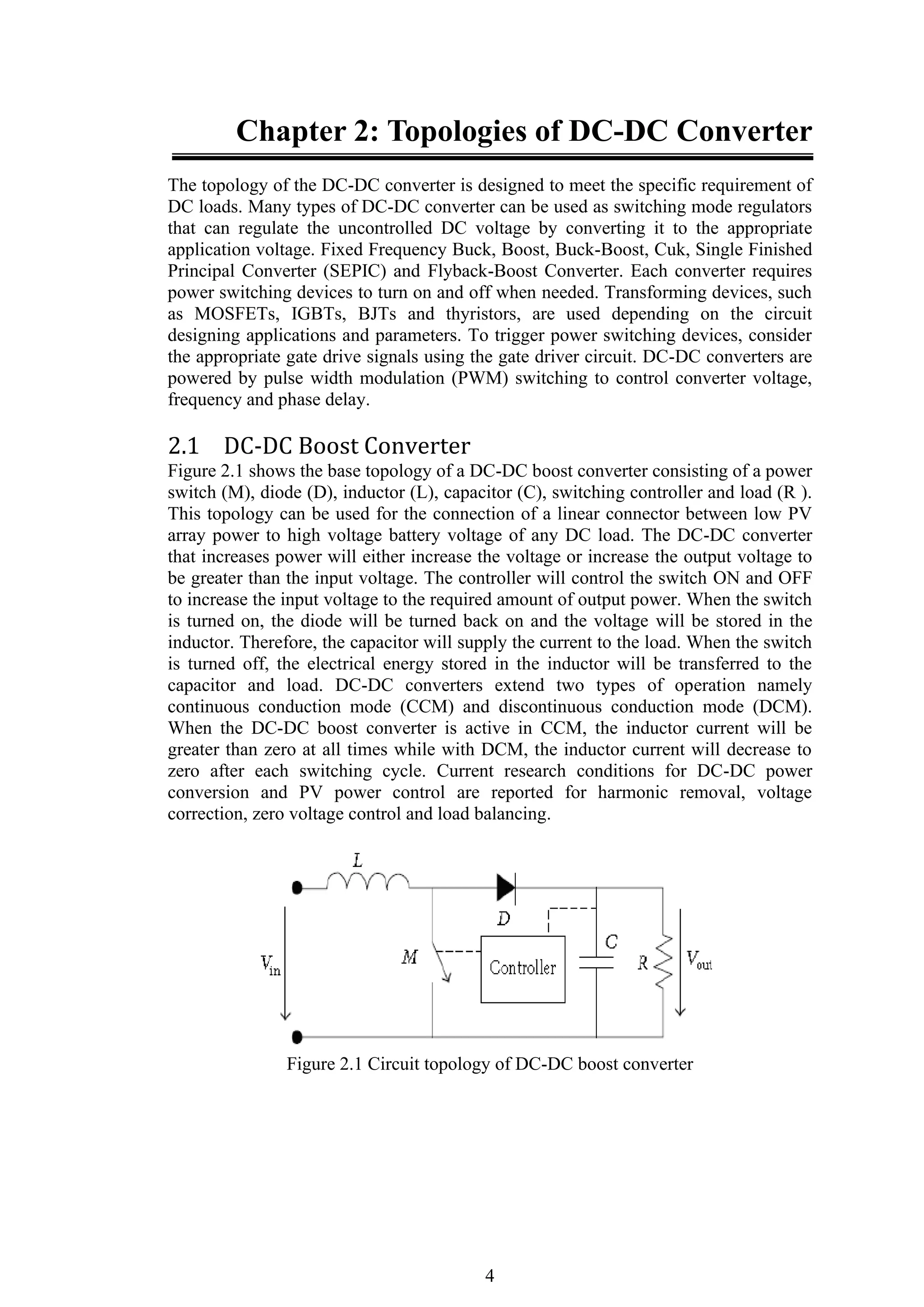 Dc-Dc boost converter topologies and MPPT techniques for Grid connected PV system,Btp report | PDF