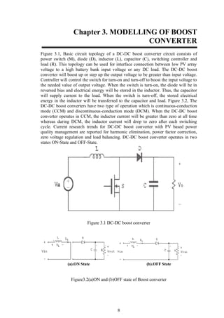 Dc-Dc boost converter topologies and MPPT techniques for Grid connected PV system,Btp report | PDF