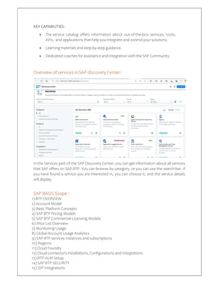 SAP BTP Introduction, how configure SAP BTP | PDF