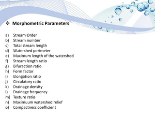 Morphometric Analysis and prioritization of watersheds of Mahanadi ...