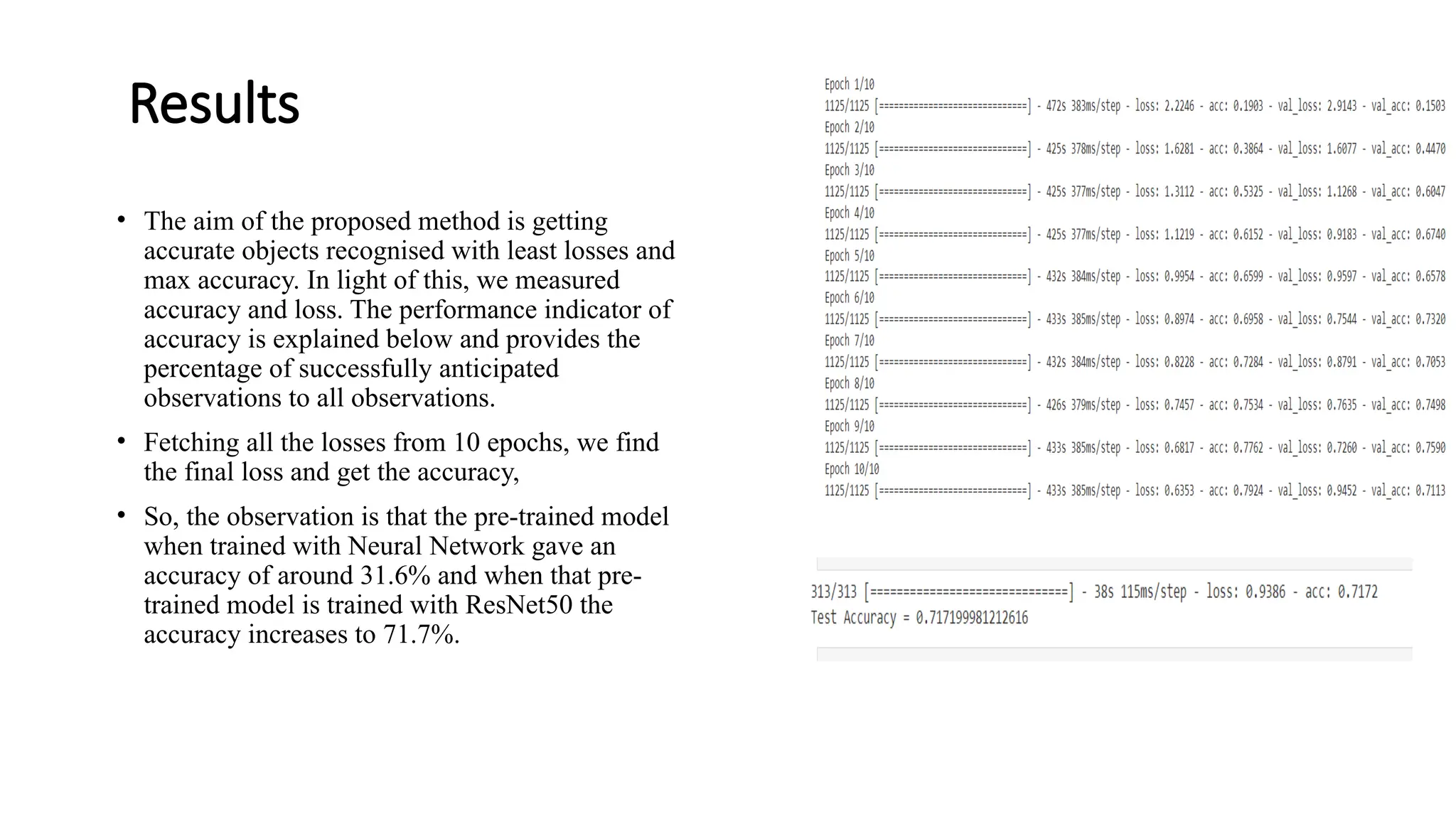 Machine Learning Based Object Recognition Using Cifar 10 Ppt