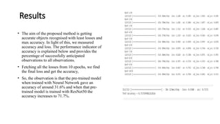 machine learning based object recognition using cifar-10 | PPT