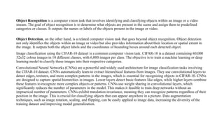 machine learning based object recognition using cifar-10 | PPT